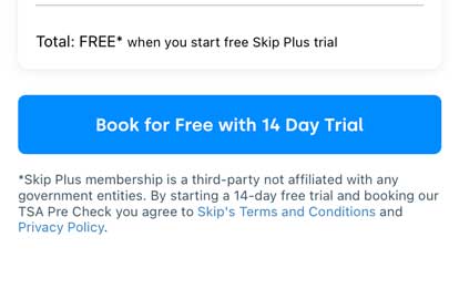 How To Apply For TSA PreCheck On The Skip App