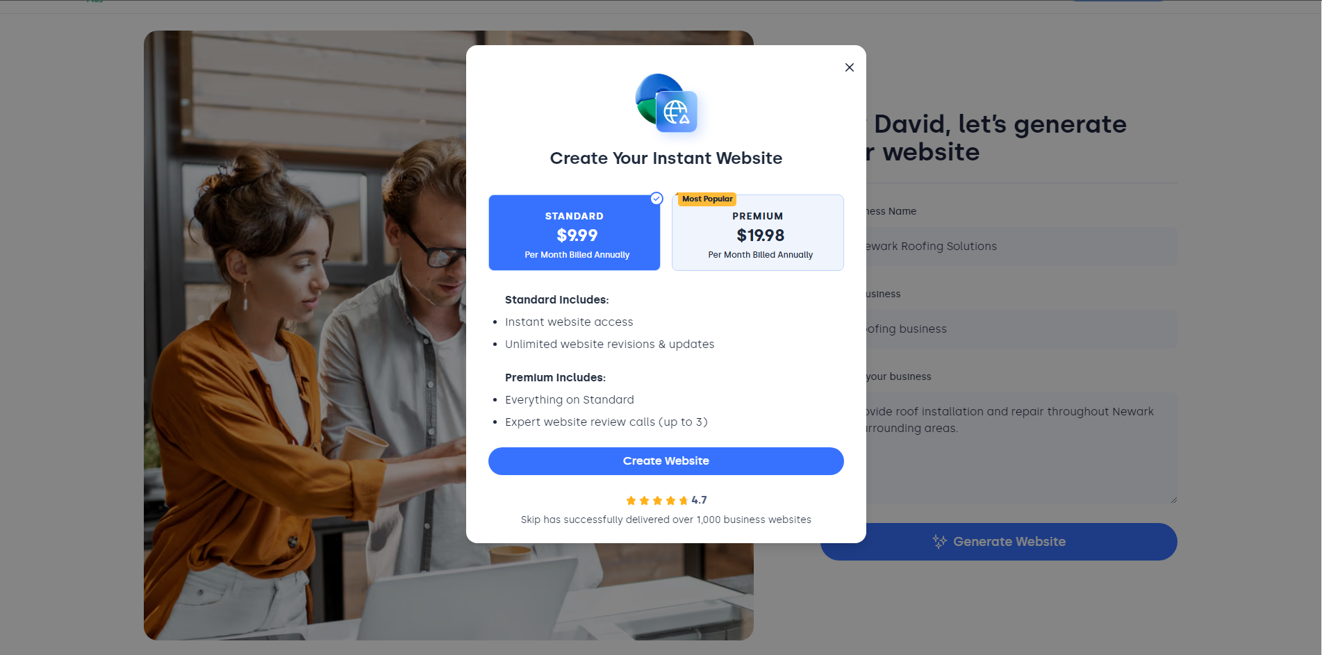 Creating and Editing Your Website With Skip
