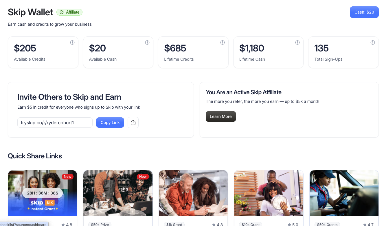 Become a Skip Affiliate